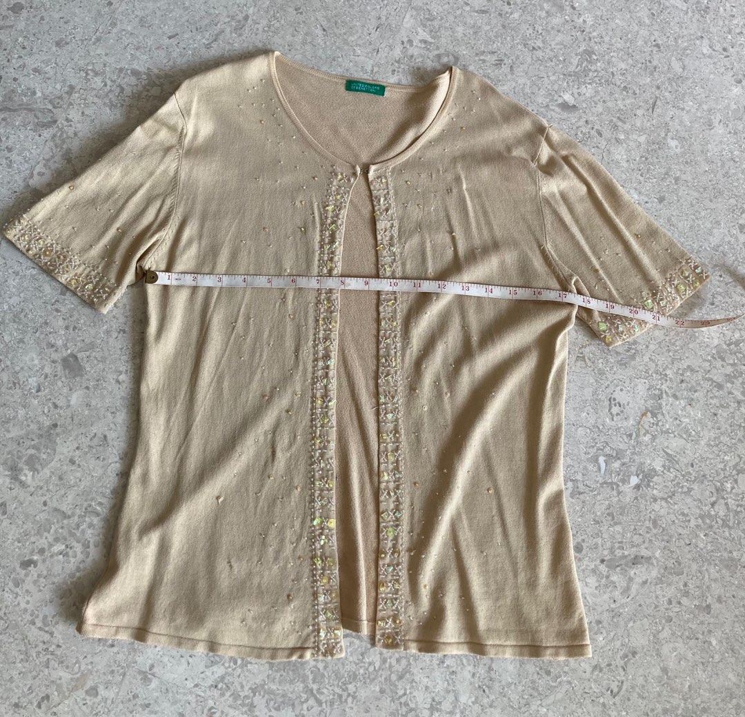 Hand Sewn Beaded Top, Women's Fashion, Tops, Other Tops on Carousell