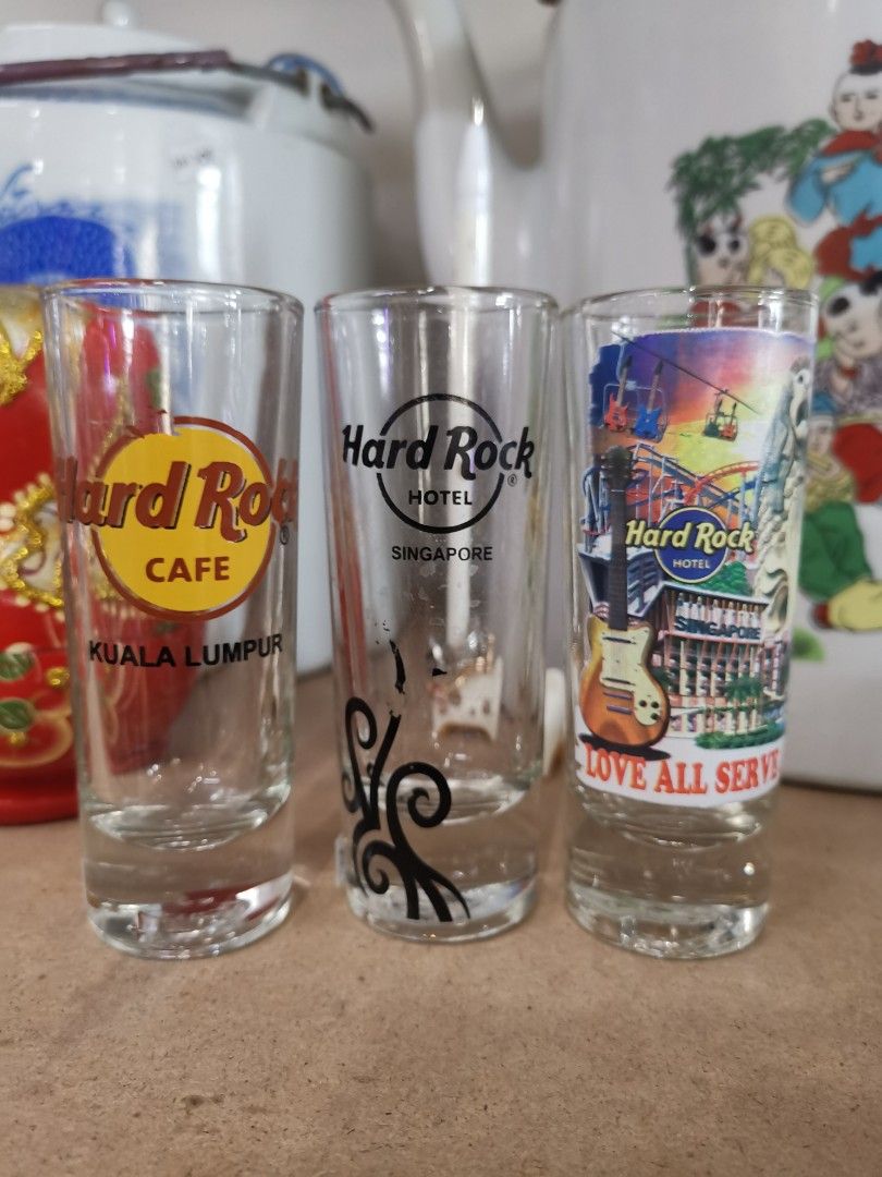Hard Rock Cafe Merchandise Collection Glassware Glass Shot, Furniture ...