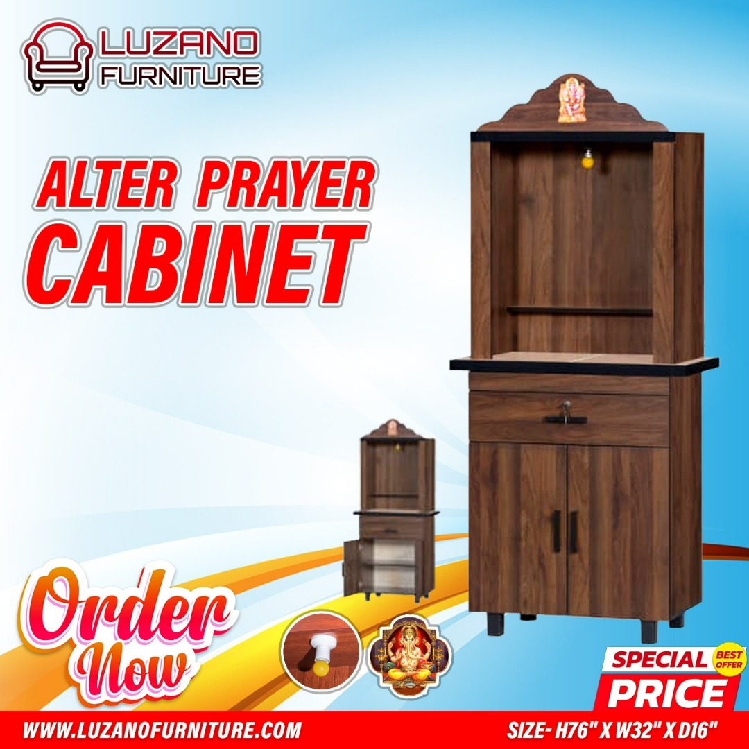 Hindu Alter Cabinet /Prayer Cabinet, Furniture & Home Living, Furniture ...