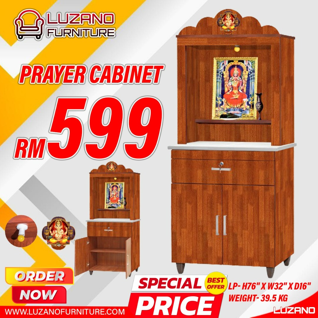 Hindu Alter Cabinet /Prayer Cabinet, Furniture & Home Living, Furniture ...
