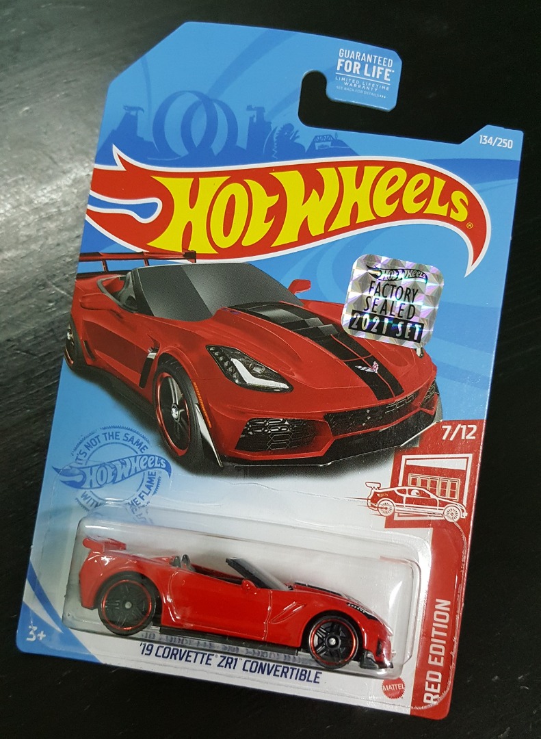 Hot Wheels '19 Corvette ZR1 Convertible RED EDITION (#134/250) - with ...