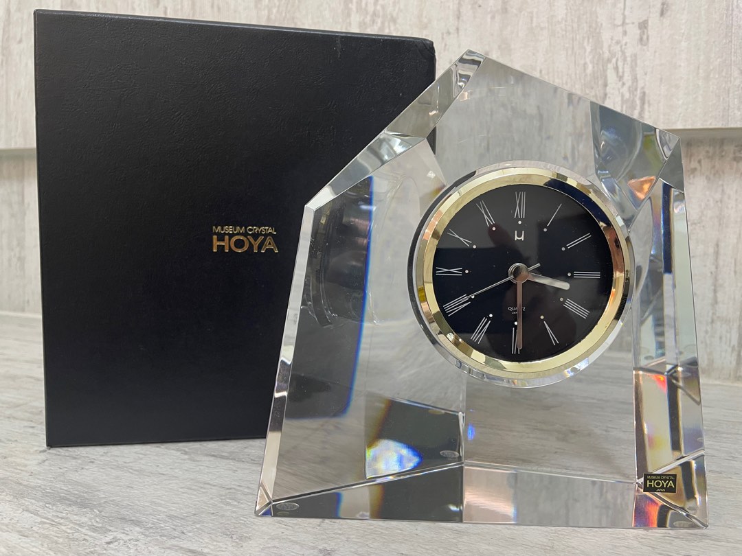 Hoya Museum Japan Crystal Clock, Vintage, Furniture & Home Living, Home ...