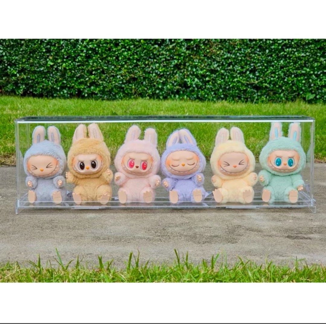 Pre-0rder Labubu macaron v1, v2, art toys acrylic display case, Hobbies ...