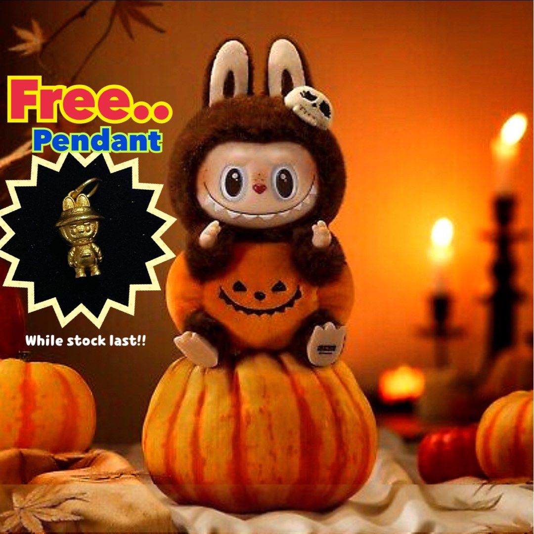 Labubu V1 Exciting Macaron Halloween THE MONSTER Vinyl Face Soymilk ...
