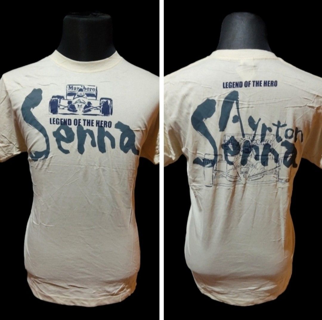 Legendary F1 " AYRTON SENNA " t-shirt, Men's Fashion, Tops & Sets, Tshirts & Polo Shirts on ...