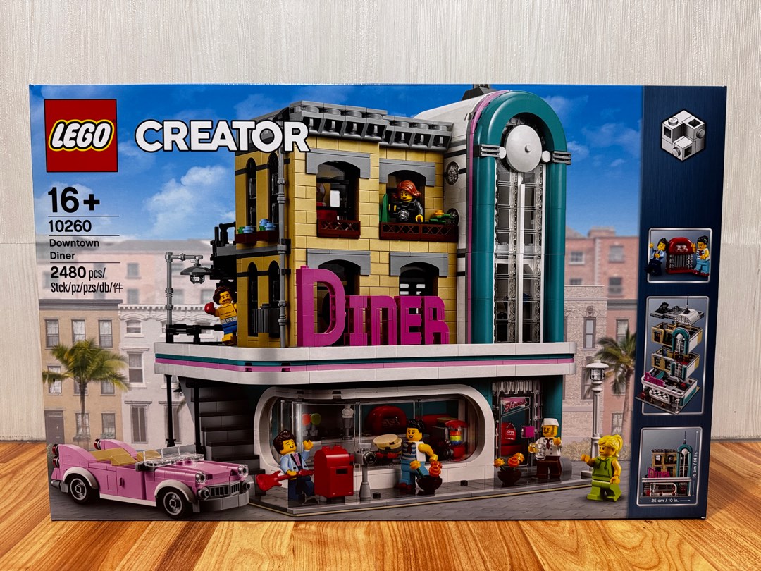 Lego Modular Building 10260 Downtown Diner, Hobbies & Toys, Toys ...