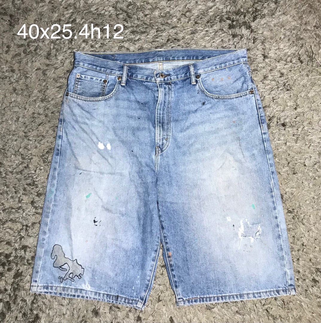 levis jorts, Men's Fashion, Bottoms, Shorts on Carousell