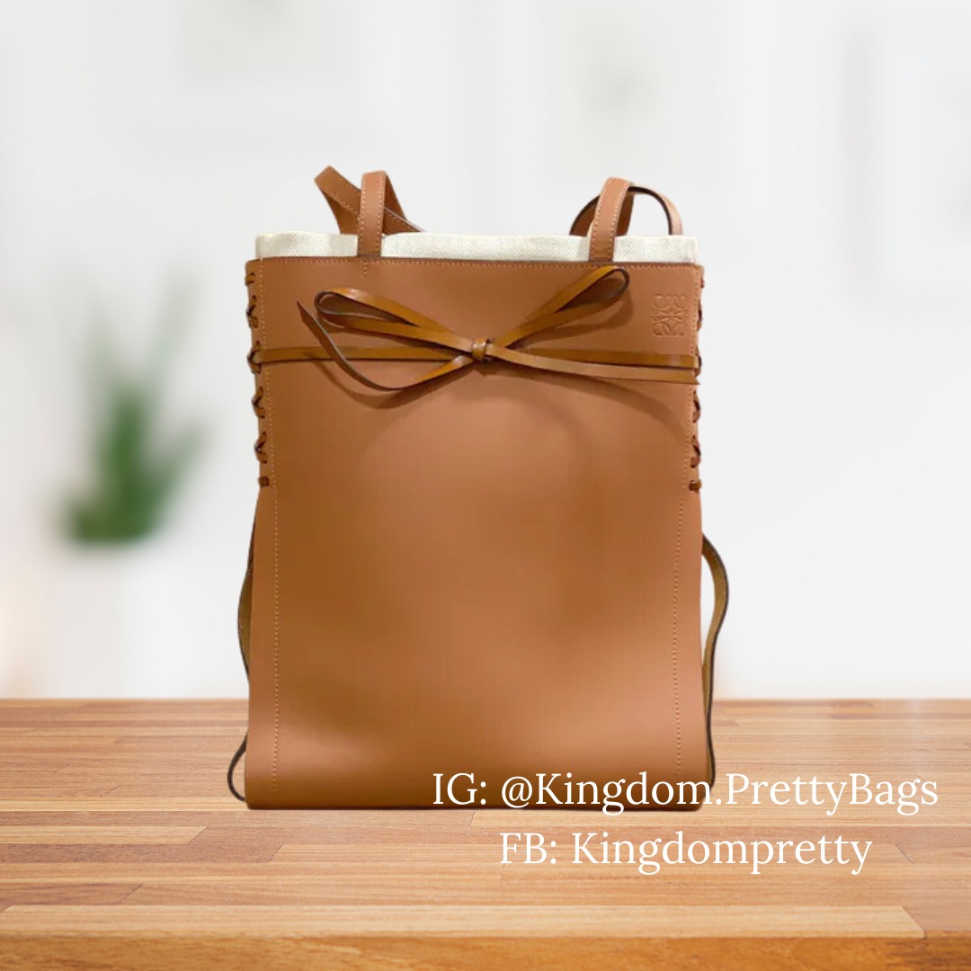 Loewe Ikebana Ribbon Tan Leather Shoulder Bag Pre-order, Women's ...