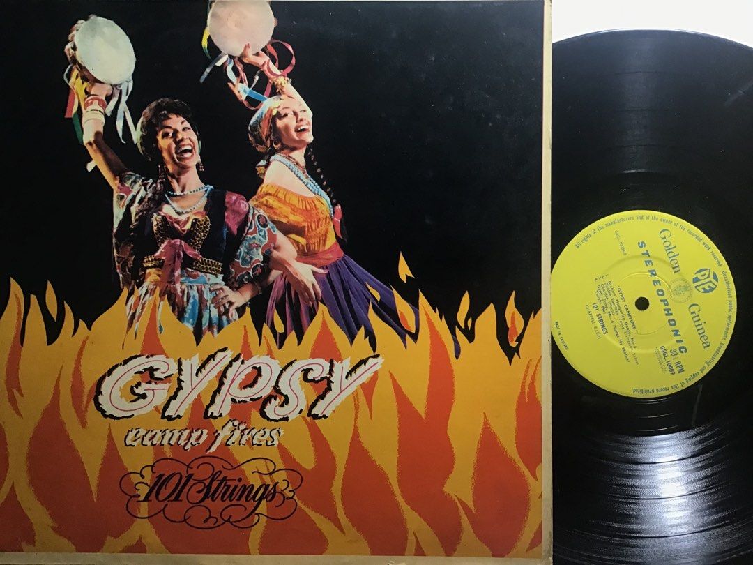 LP 101 Strings - Gypsy Campfires OOP VINYL RECORD Anubis Piring Hitam ...