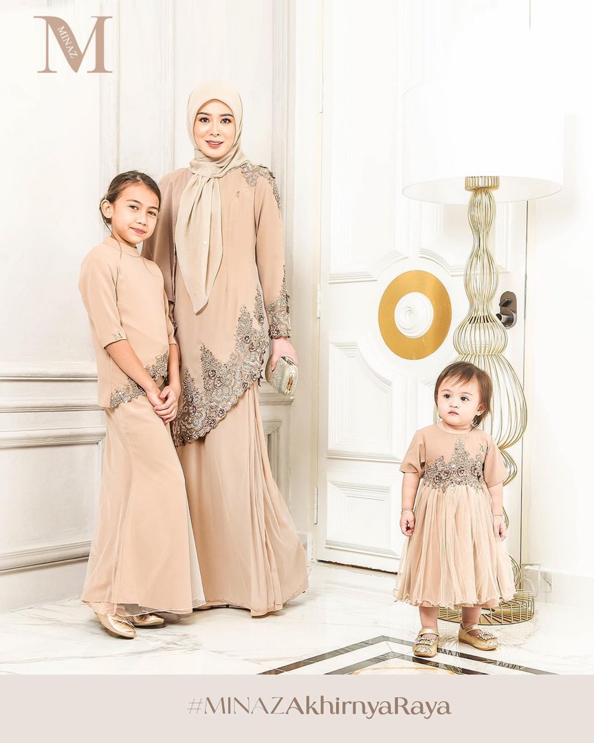 Minaz Aaliya Luxe, Women's Fashion, Muslimah Fashion, Baju Kurung ...