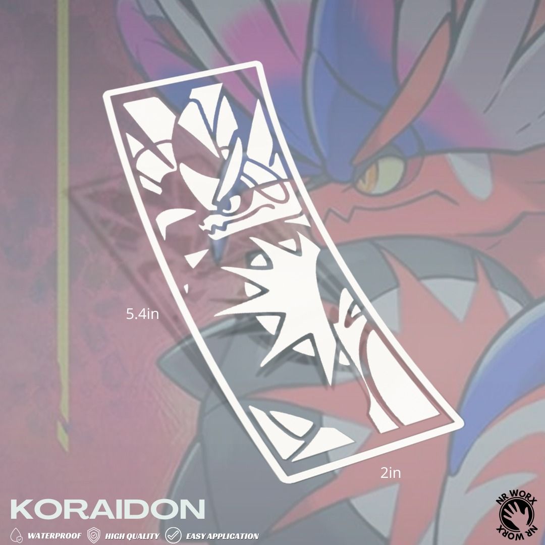 Miraidon Koraidon Pokemon Vinyl Decal Anime Sticker, Hobbies & Toys ...