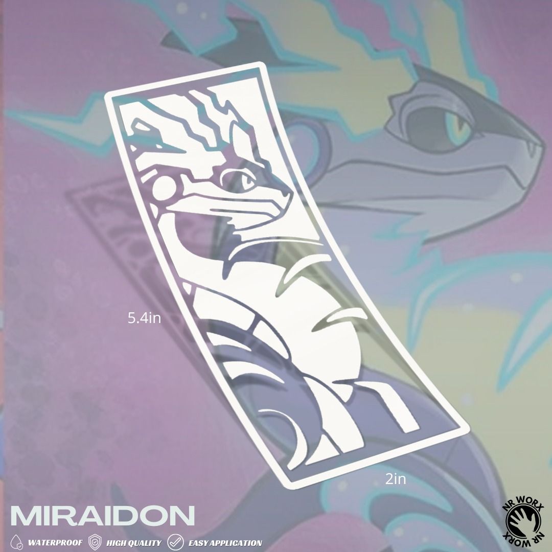 Miraidon Koraidon Pokemon Vinyl Decal Anime Sticker, Hobbies & Toys ...