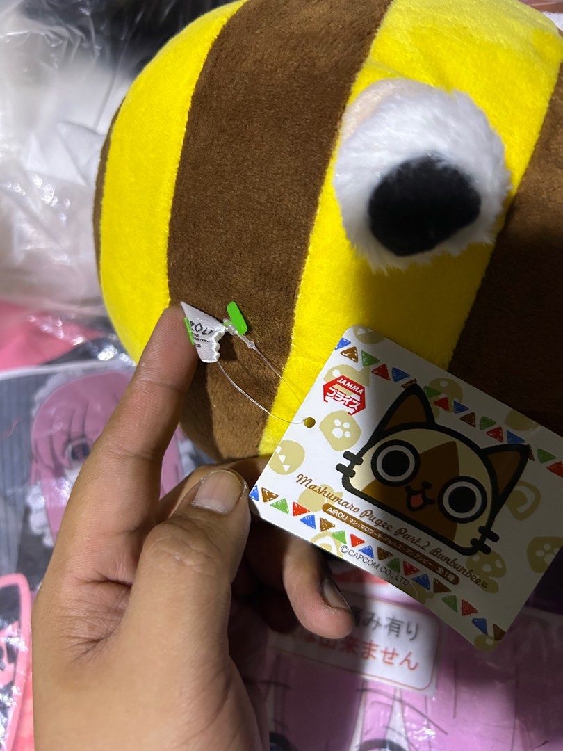 Monster Hunter Poogie Pig Pugee Bee Marshmallow Plush Toy Capcom Airou ...