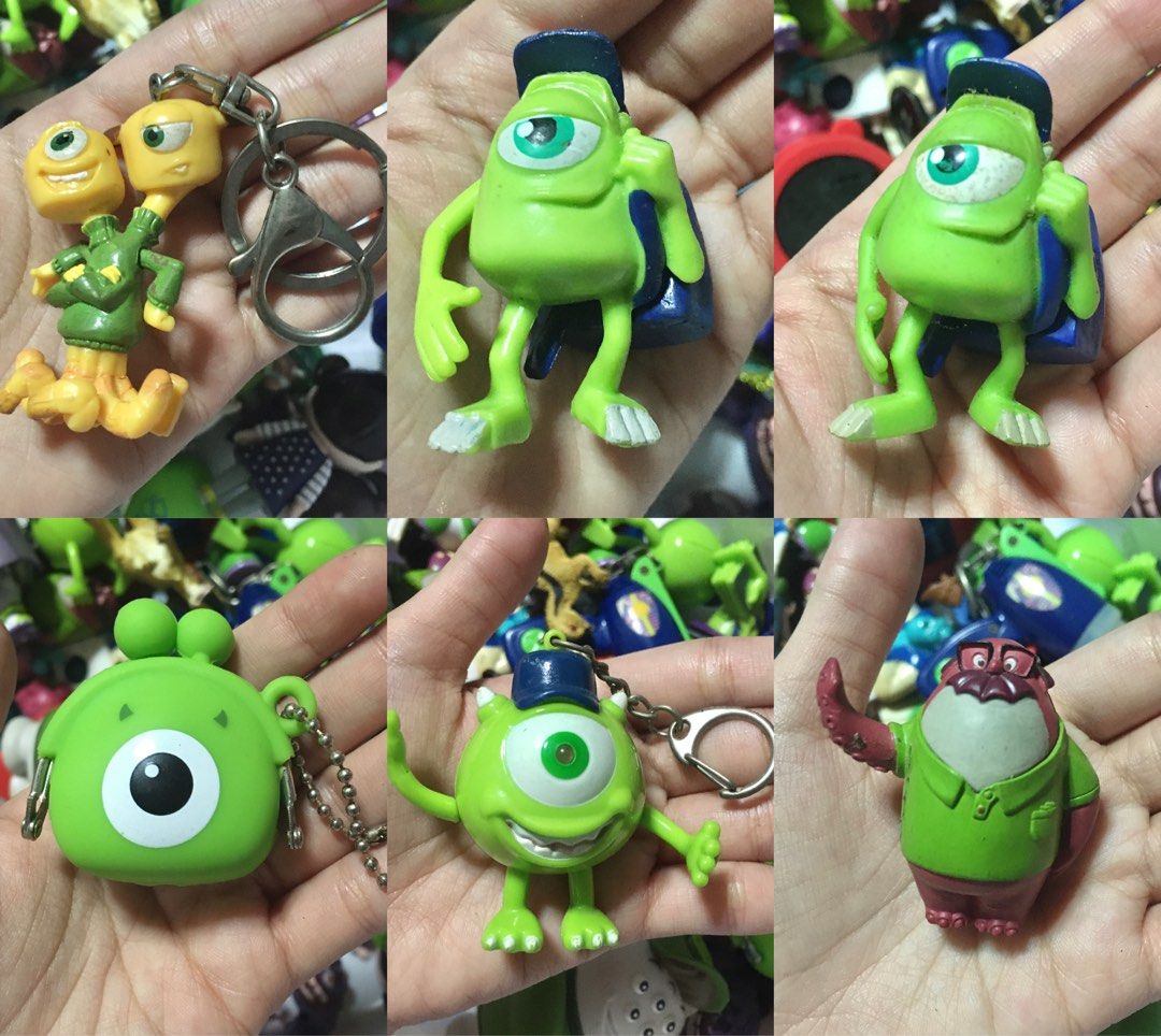 Monsters Inc University Disney Pixar figures minis keychain, Hobbies ...