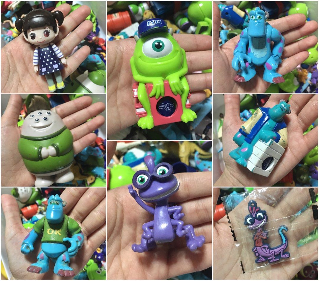Monsters Inc University Disney Pixar figures minis keychain, Hobbies ...