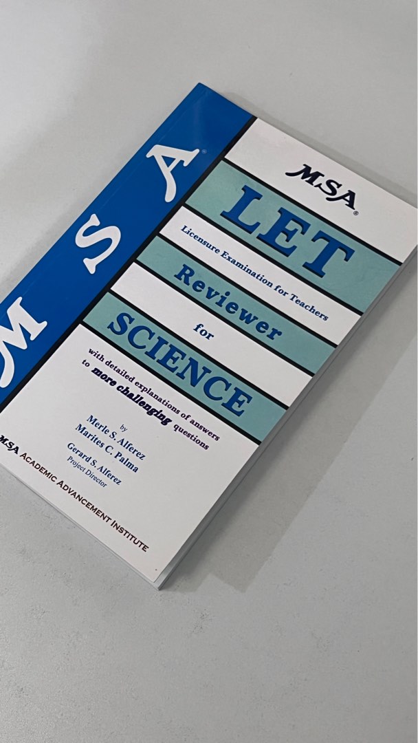 MSA LET Reviewer for Science, Hobbies & Toys, Books & Magazines ...