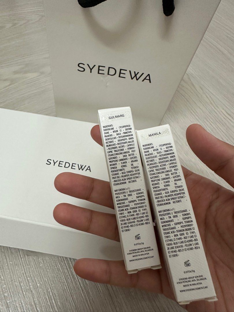 NEW Syedewa Minis Matte Lip Lacquer in code Manila and Gulmarg, Beauty ...