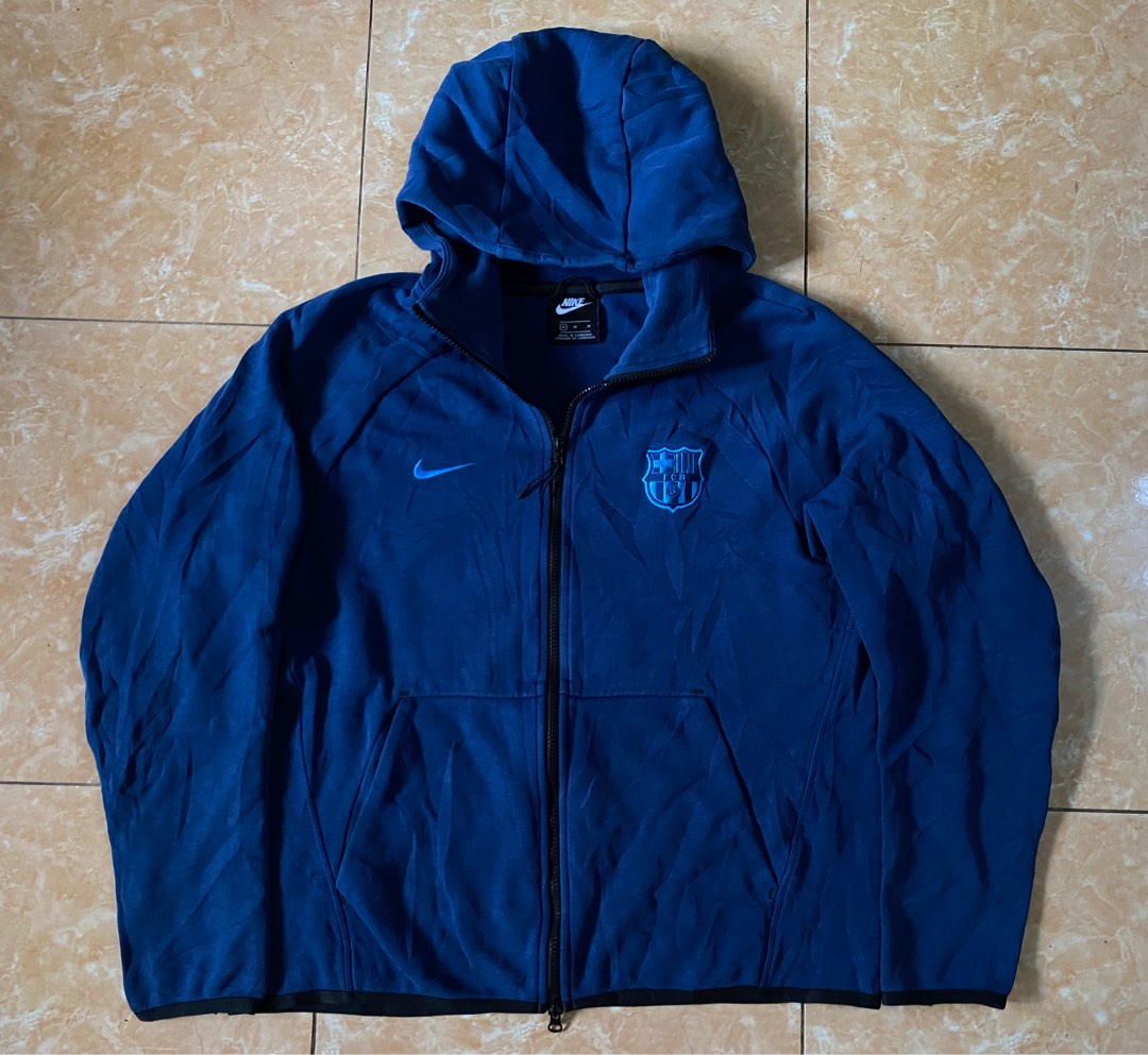 Nike techfleece zip hoodie FCB, Men's Fashion, Coats, Jackets and ...