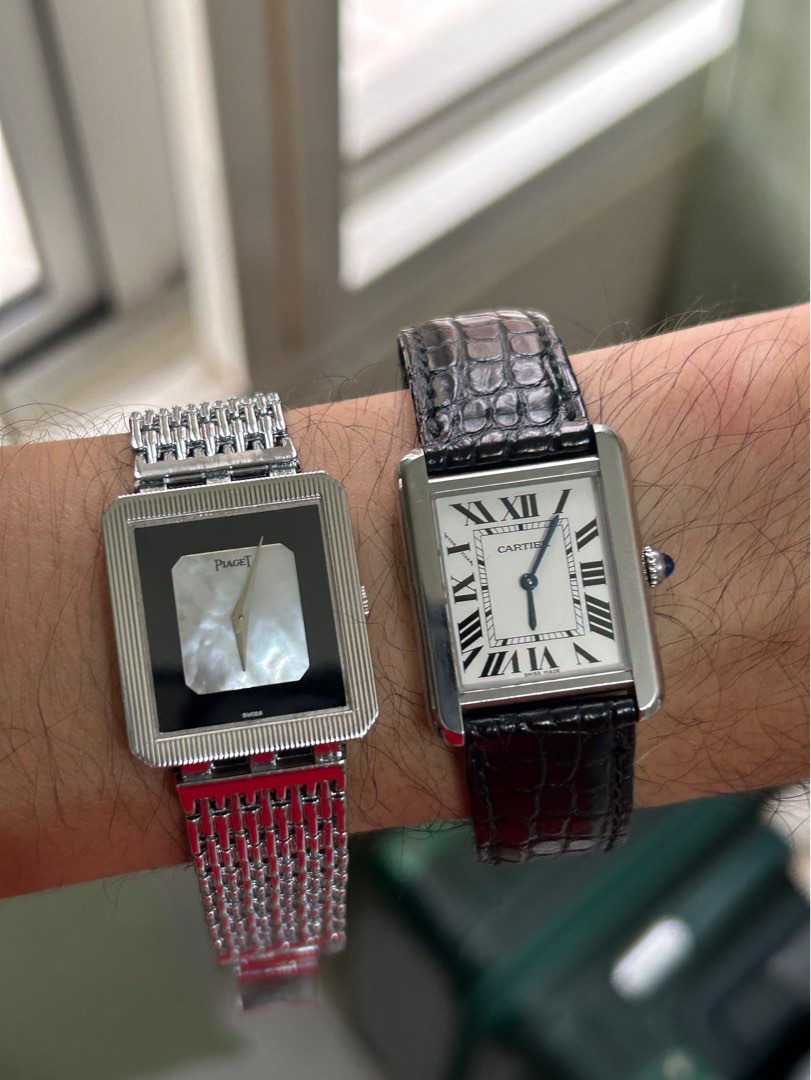 PIAGET Tank Protocol 18K White gold, Luxury, Watches on Carousell