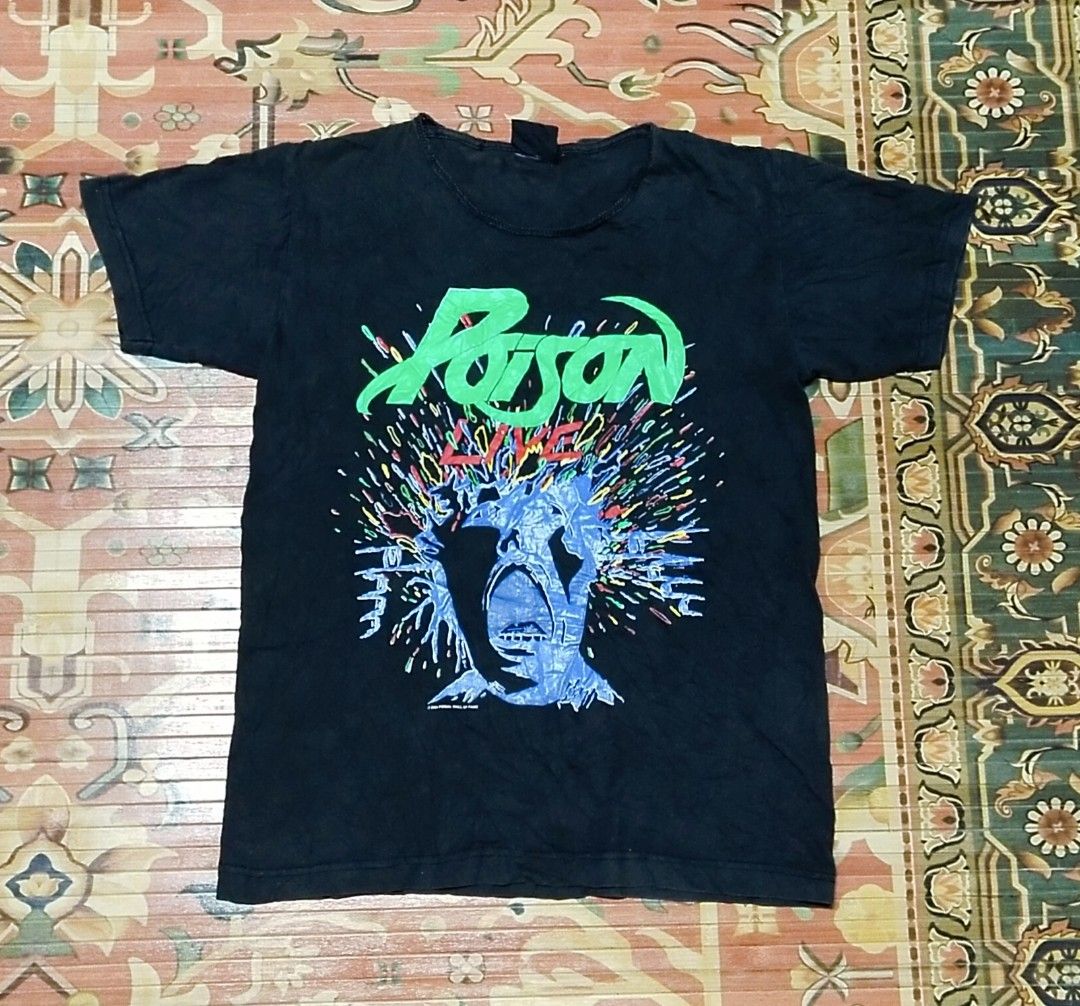 Poison Band Tees Wall Of Fame, Men's Fashion, Tops & Sets, Tshirts ...