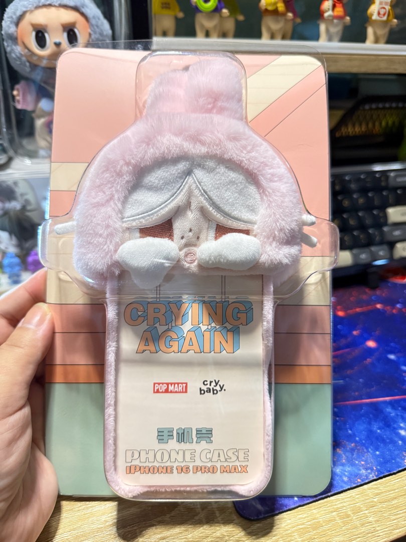 Popmart Cry Baby Crying Again iPhone 16 promax Case, Mobile Phones ...