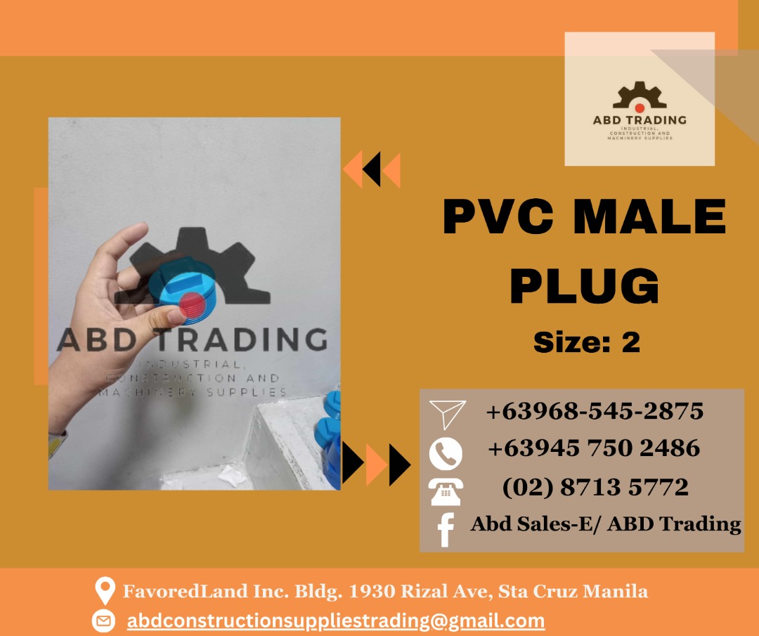 PVC MALE PLUG, Commercial & Industrial, Construction Tools & Equipment ...