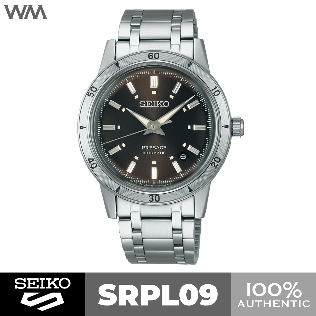 Seiko Presage Style60's Deep Brown Sunburst Dial Stainless Steel ...