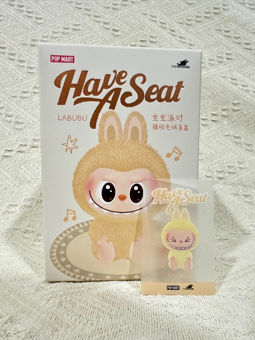 Sisi V2 Labubu POPMART The Monster - Have a Seat, Hobbies & Toys, Toys ...