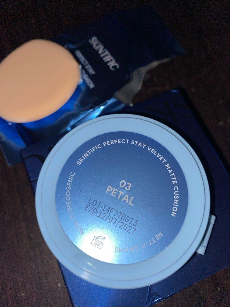 Skintific Velvet Matte Cushion Foundation REFILL CODE 03 PETAL, Beauty ...