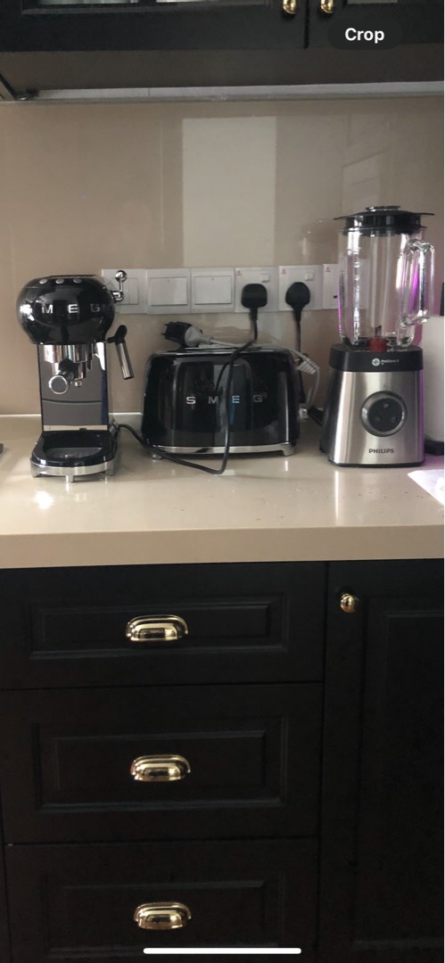 SMEG TOASTER USA PLUG (Black), TV & Home Appliances, Kitchen Appliances ...
