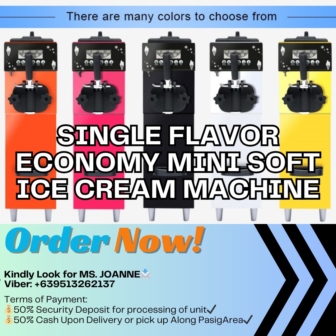 SOFT SERVE ICE CREAM MACHINE (1 NOZZLE) ECONOMY MINI SOFT ICE CREAM ...
