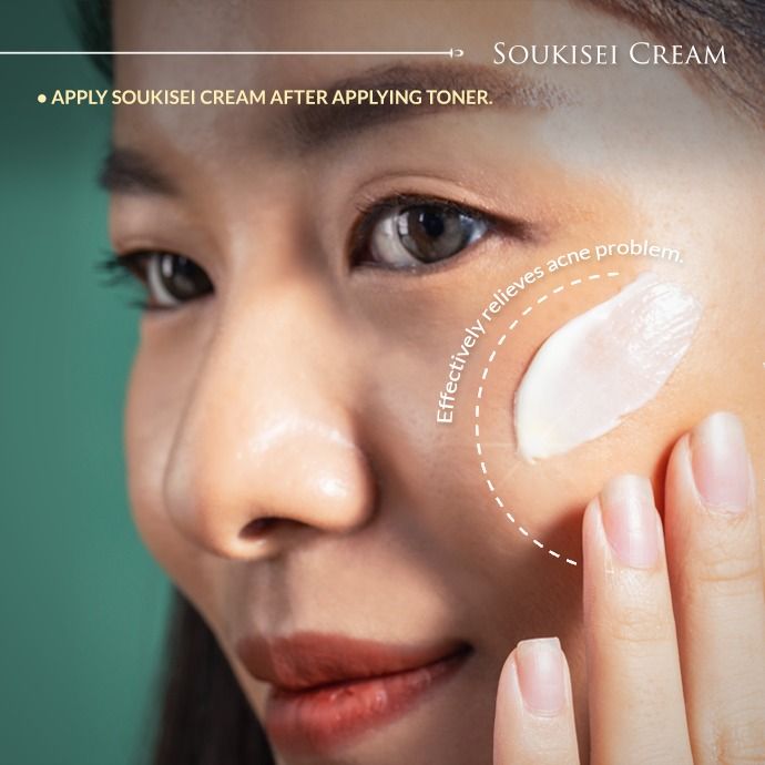 Soukisei Cream "Yang" for Redness, Acne, & Pimples, Moisturising ...