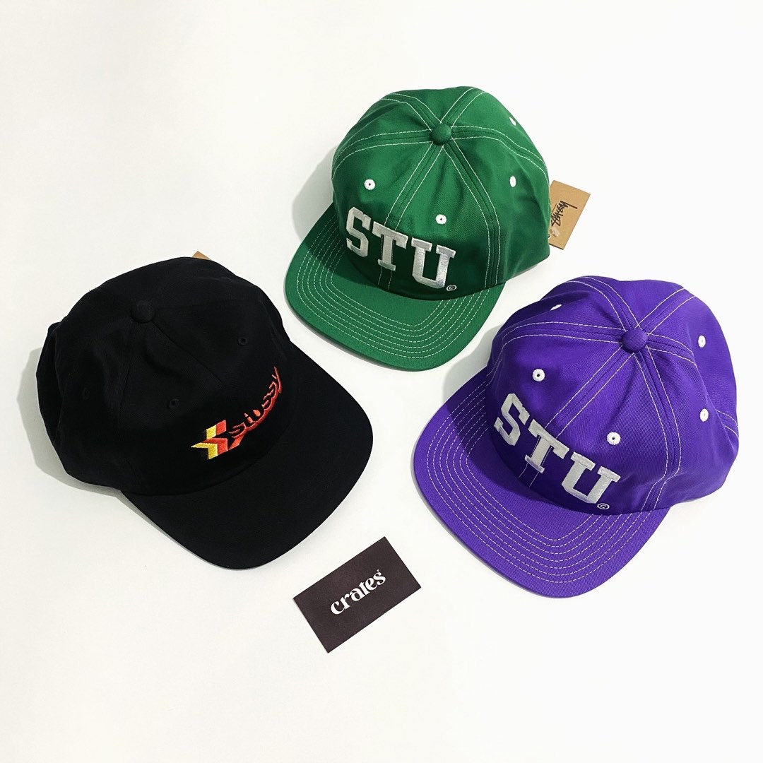 Stussy STU Arch & Star Low Strapback Cap, Men's Fashion, Watches ...