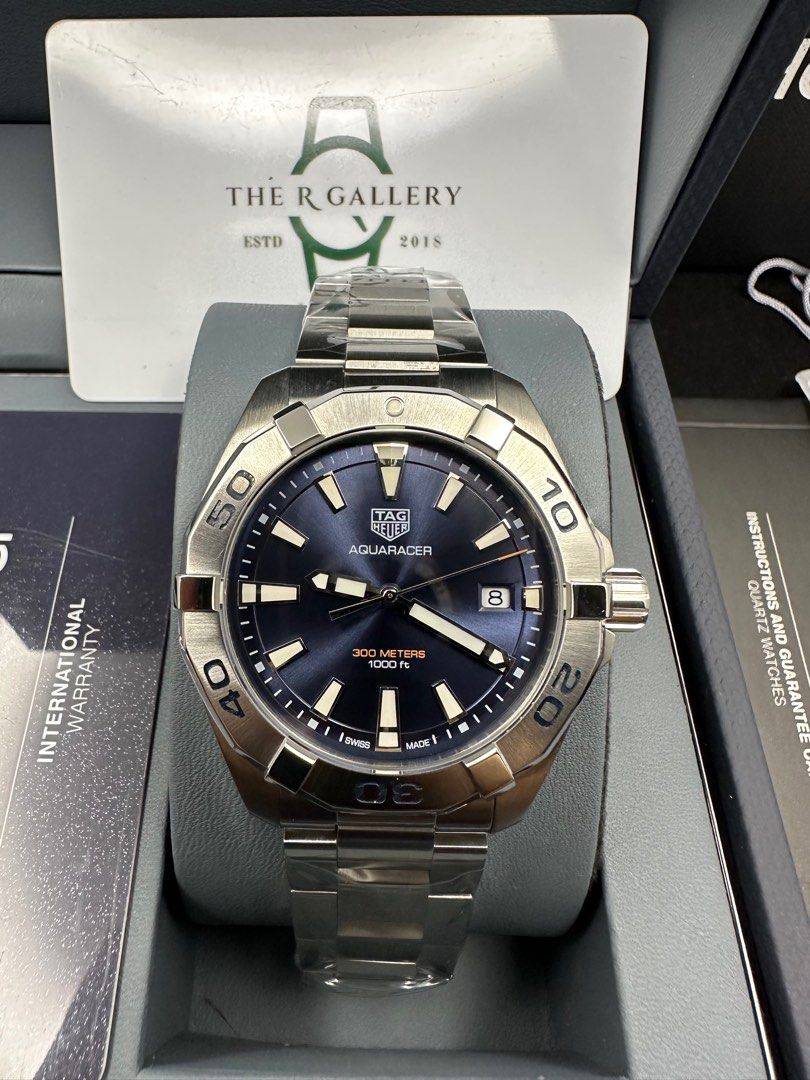 Tag Heuer Aquaracer Blue Dial 41mm Quartz Steel WBD1112.BA0928, Luxury ...