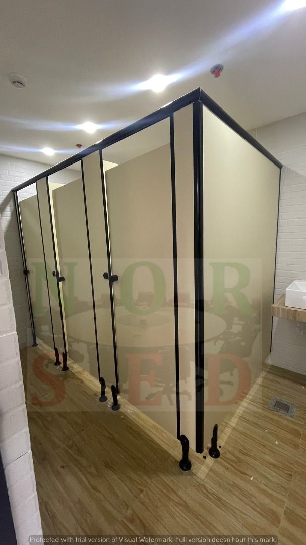 Toilet Partition Phenolic Board 12 mm with PWD, Slop Sink, Urinal ...