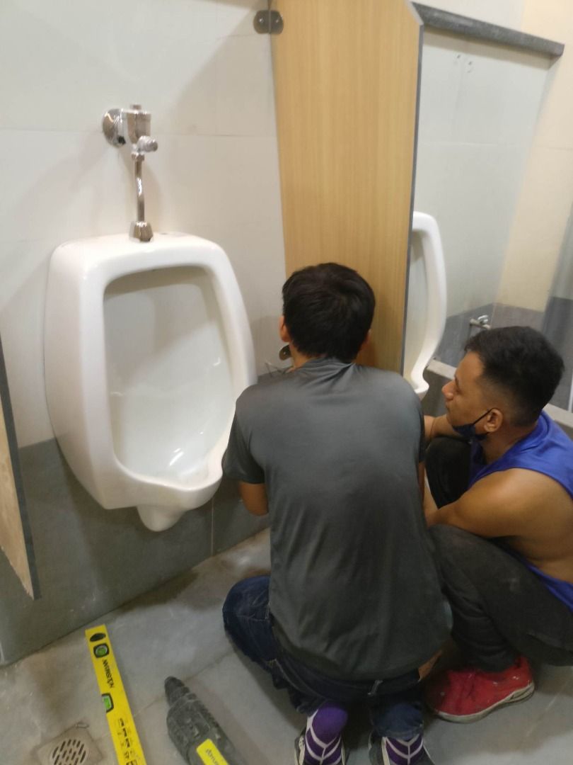 Toilet Partition Phenolic Board 12 mm with PWD, Slop Sink, Urinal ...