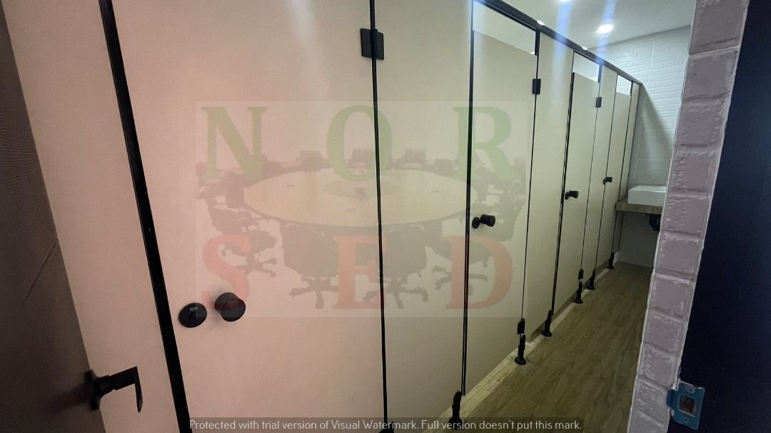 Toilet Partition Phenolic Board 12 mm with PWD, Slop Sink, Urinal ...