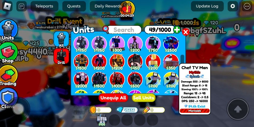 Toilet tower defense/ttd for cash/ltc/mm2/blade ball/adopt me, Video ...