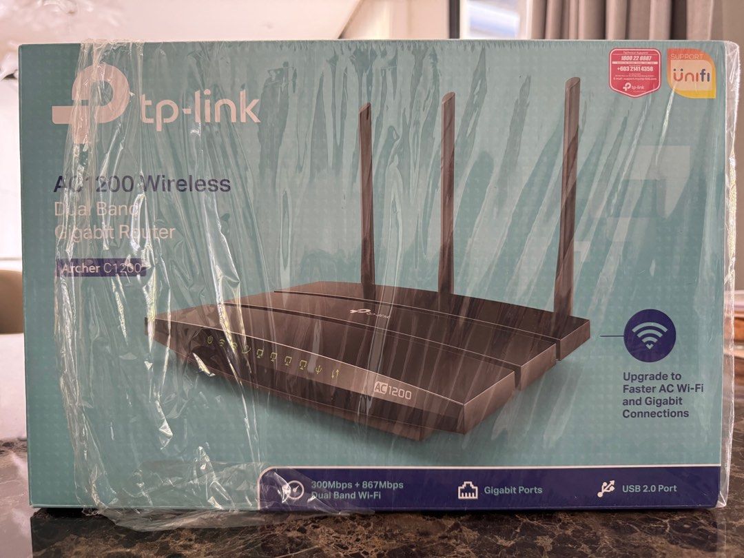 TP Link AC1200 Wireless Dual Band Gigabit Router New unit, Mobile ...