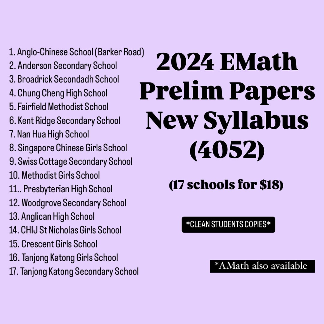 [UPDATED] 2024 E. Math Elementary EMath Prelim Preliminary Papers ...