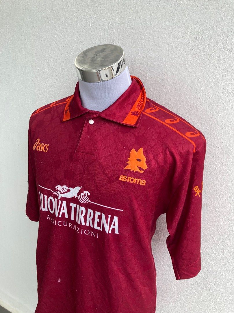 Vintage Asics Adidas As Roma 1994 Home Jersey Jersi, Men's Fashion ...