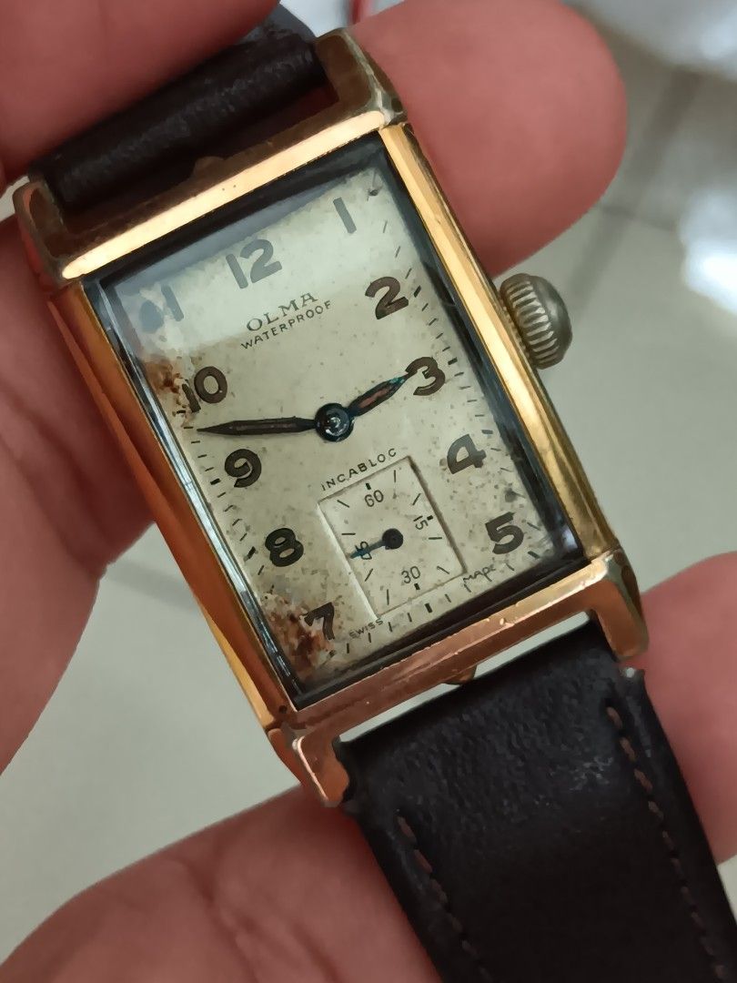 Vintage Olma swiss made tank watch, Hobbies & Toys, Collectibles ...