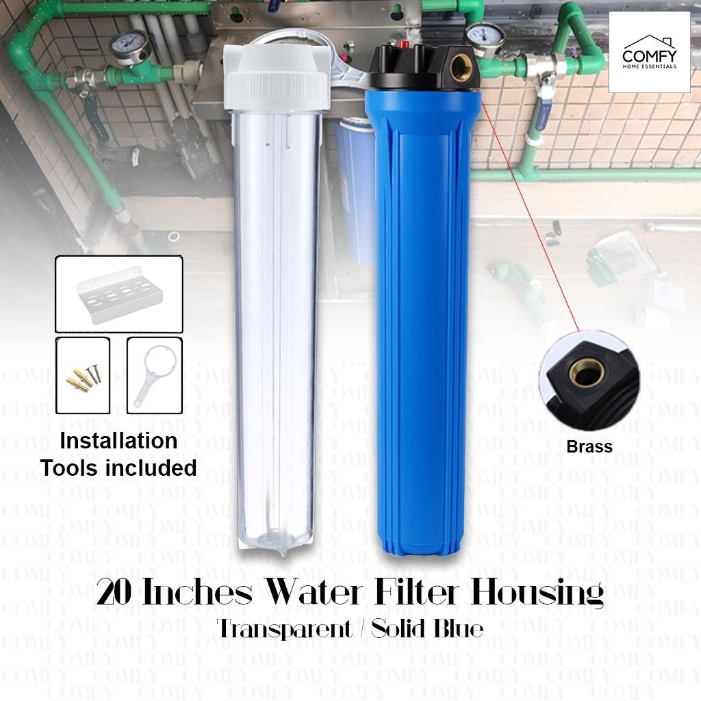 Water Filter Housing 20 Inches Sediment Slim Case Container Clear ...