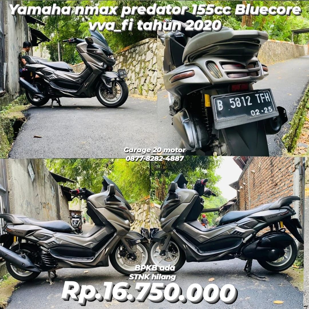 Yamaha nmax predator 155cc bluecore vva Fi tahun 2020, Motor di Carousell