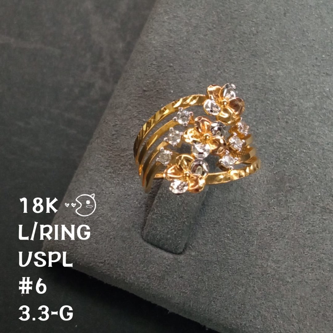 Yellow Gold Design Mix Rings, Women's Fashion, Jewelry & Organizers, Rings on Carousell