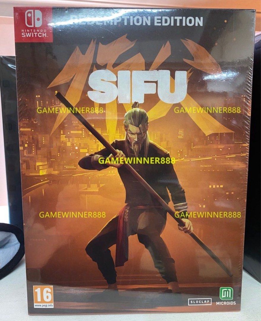 《今日稀有品》全新 模型 限量版 Switch NS遊戲 師父 師傅 Sifu 師父 / SIFU [Redemption Edition] 歐版中英日文版 公仔 限定版 鐵盒版, 電子遊戲 ...