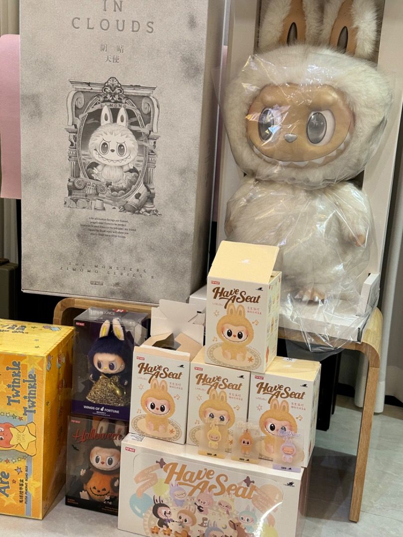 Angel in cloud white Zimomo v2 , labubu the monster v2 blind box ...
