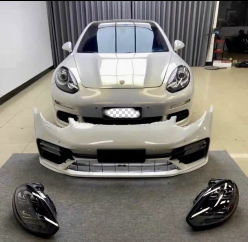 Porsche Panamera 10-16 old model to new model front and rear bumper ...