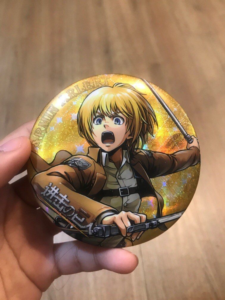 Armin Arlert pin badge orijapan, Hobbies & Toys, Collectibles ...