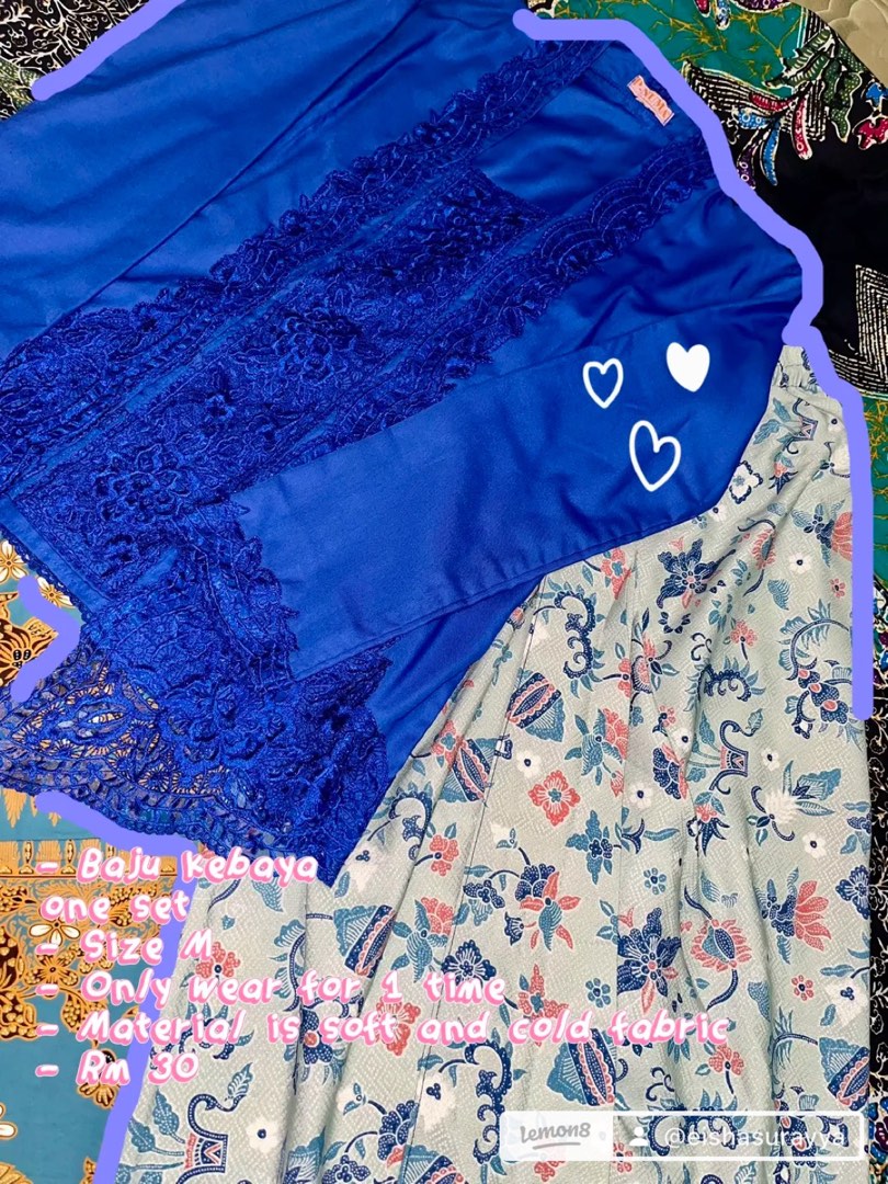 Baju kebaya and mini kurung one set, Women's Fashion, Muslimah Fashion ...